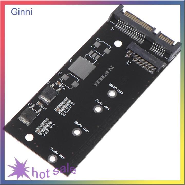 Ginni B + M คีย์ SATA M.2 NGFF SSD ไปยัง SATA 3 raiser M.2กับ SATA อะแด ...