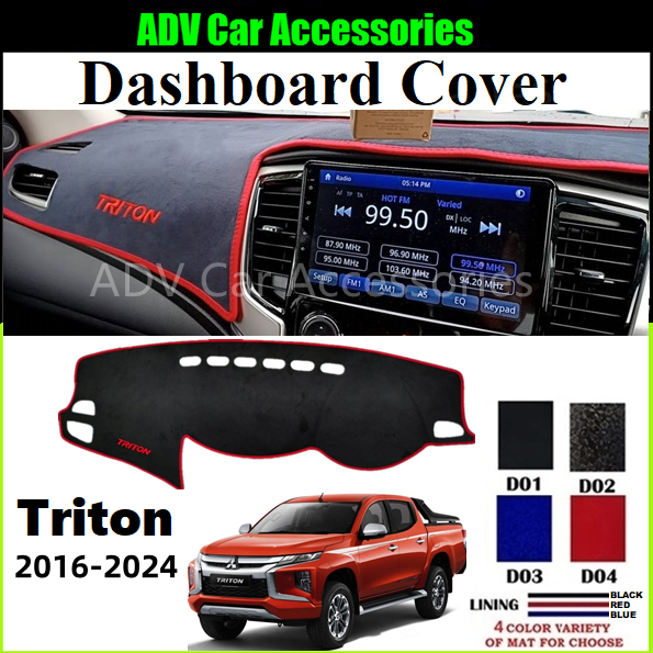 Mitsubishi Triton 2016-2025 ADV Dashboard Cover Anti Slip Dashboard Mat ...