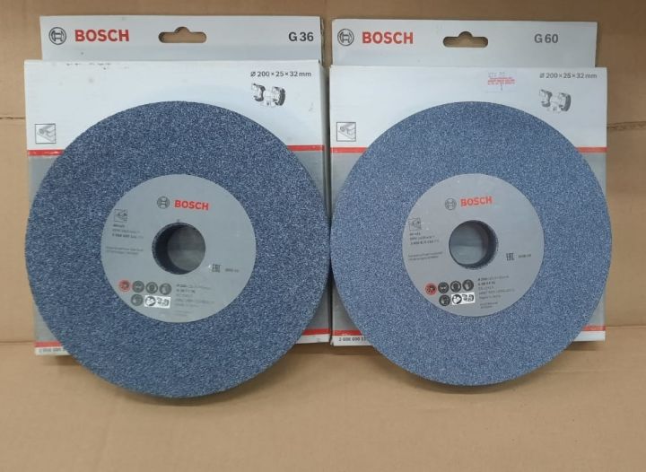 BOSCH 200mm Bench Grinder Wheel Grit 60 - 2608600112 / Grit 36 ...