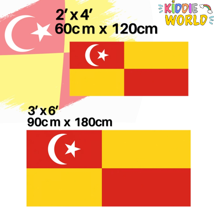 SELANGOR Flag 2x4 3x6 Polyester Tiang Bendera Negeri Selangor Darul ...