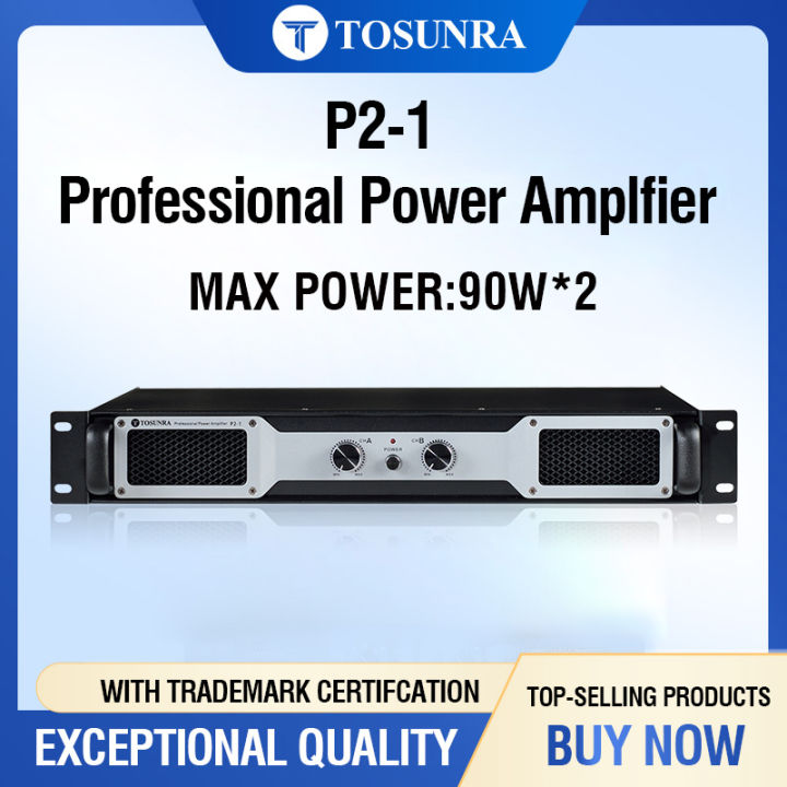🥇【TOSUNRA】 P2-1 AMPLIFIER 90W * 2 PROFESSIONAL POWER AMPLIFIER | Lazada PH