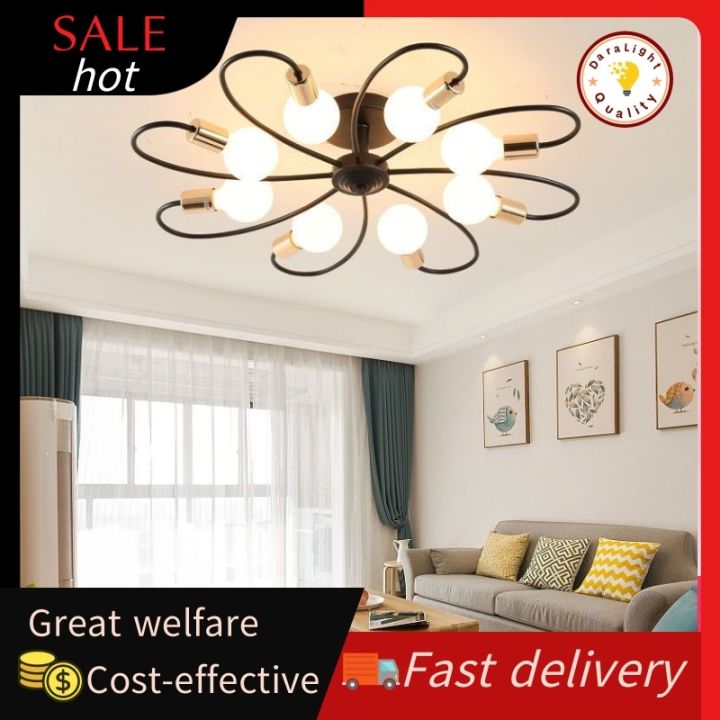 【DARA】Nordic industrial chandilier ceiling light lights for bedroom ...