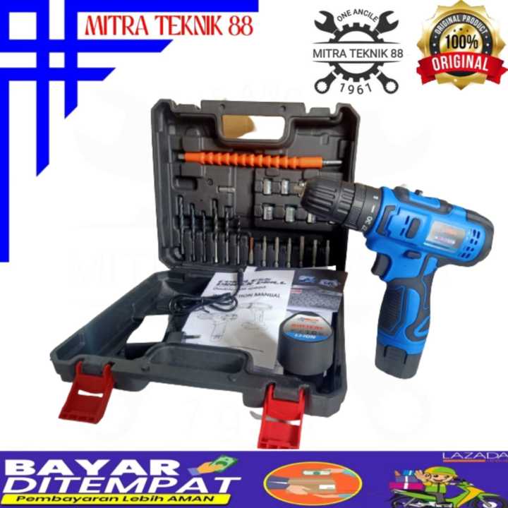 Ryu Impact Cordless Drill 20V RCI20V / Mesin Bor 2 Baterai tanpa kabel ...
