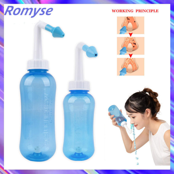 Romyse Nose Wash Bottle Nasal Sinus Cleaner Neti Pot Prevent Rhinitis ...