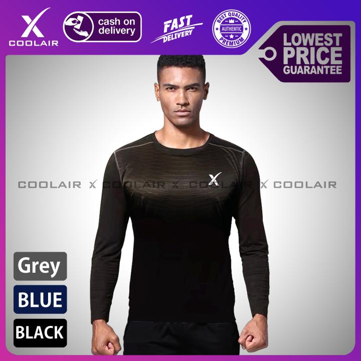 COOLAIR rush guard/ rash guard swim suit for men /long sleeve O-neck ...