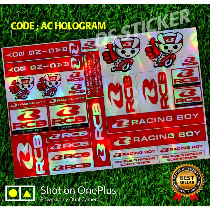 AC Sticker Pack Stiker Racing Variasi RCB RacingBoy Sponsor | Lazada ...