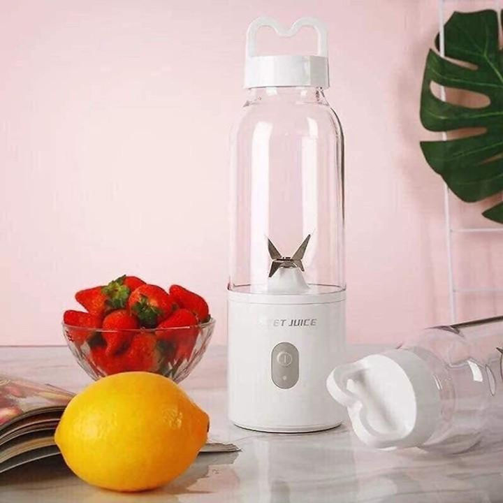 Máy xay sinh tố cầm tay mini Meet Juice công suất 150W dung tích 500ml 4 lưỡi dao inox 304 ...