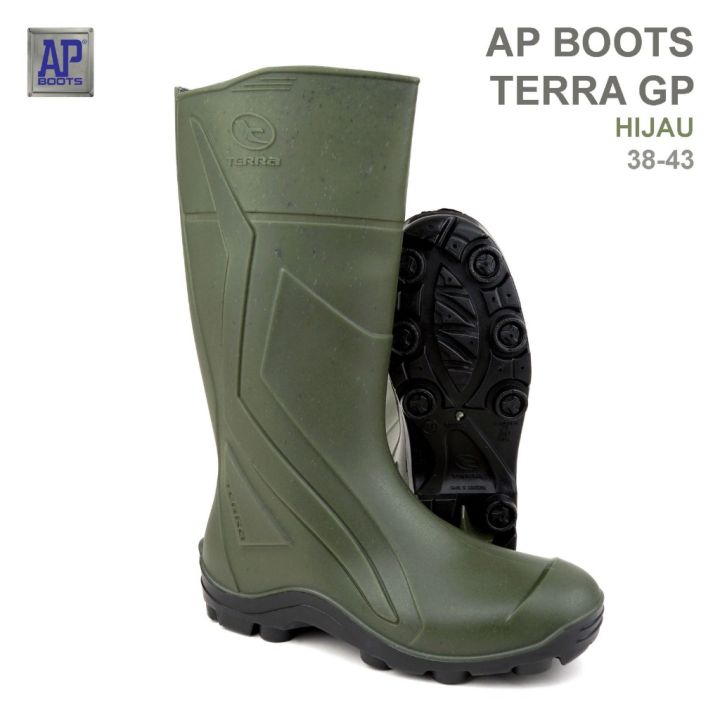 AP UK 40-41-42-43-44 Sepatu bot Boots boot Tinggi VPR HITAM APD ...