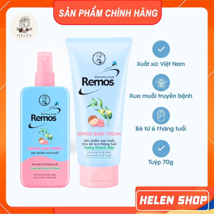 Kem Chống Muỗi Đốt Cho Bé Remos Xịt Chống Muỗi Remos Baby Spray Ngừa ...