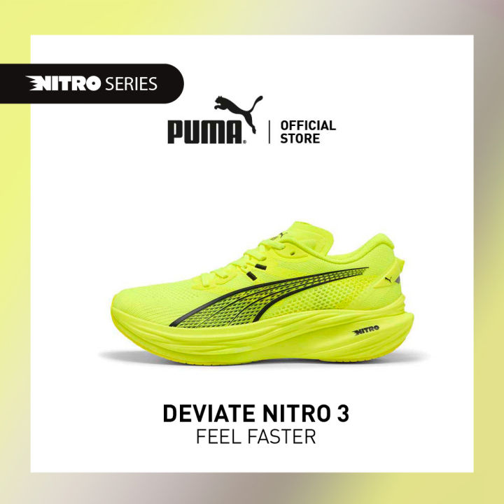 [NEW] PUMA Deviate NITRO™ 3 Men's Road Running Shoes (Yellow) | Lazada