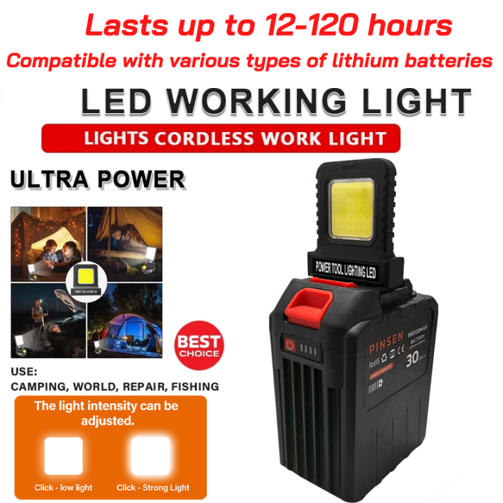 🔥 Cod 🔥 Led Emergency Light 21V 14W Work Light Spotlight Portable ...