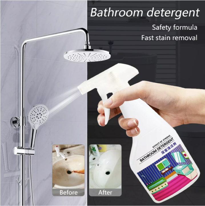 Bathroom Cleaner Spray Scale Remover Detergent Cleaning Wash Sink Scale Away Foam Sprayer deep ...