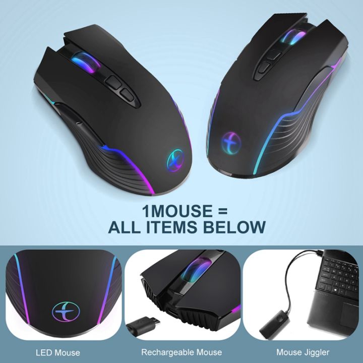 Wireless Gaming Mouse Mover Mouse Jiggler with On/Off Button Keep ...
