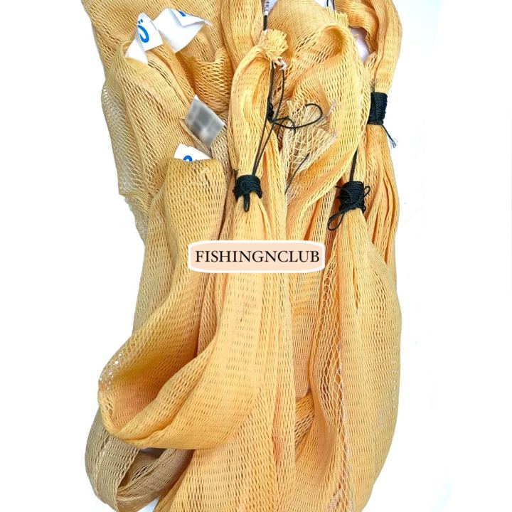 JARING ISI IKAN DAN JARING TAPIS KOLAM FISHING NETS JARING KUNING ...