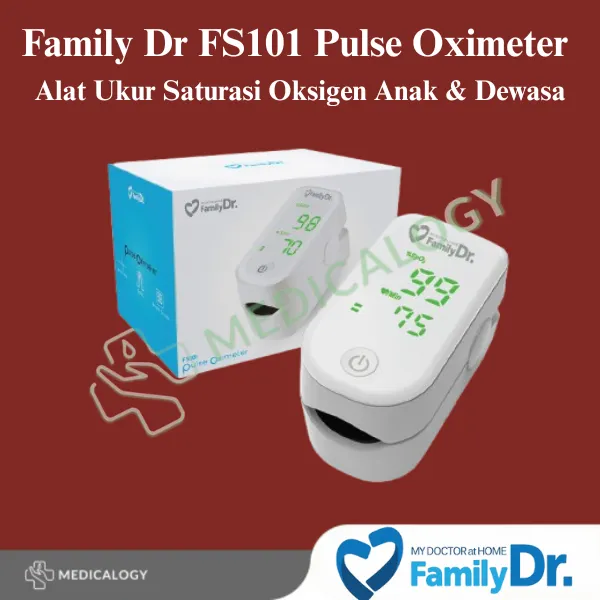 Family Dr FS101 Pulse Oximeter Alat Ukur Saturasi Oksigen Anak & Dewasa ...