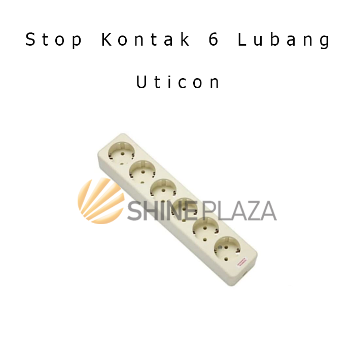 Stop Kontak Uticon 6 Lubang - Stopkontak Terminal Kuningan Uticon ...