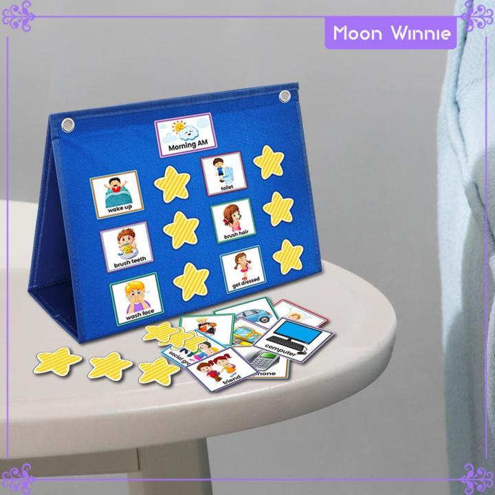 Moon Visual Schedule for Kids Visual Timetable for School Home Multiuse ...