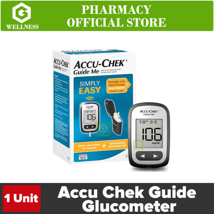 Accu Chek Guide Me Glucometer Blood Glucose Monitor Set / Test Strip ...