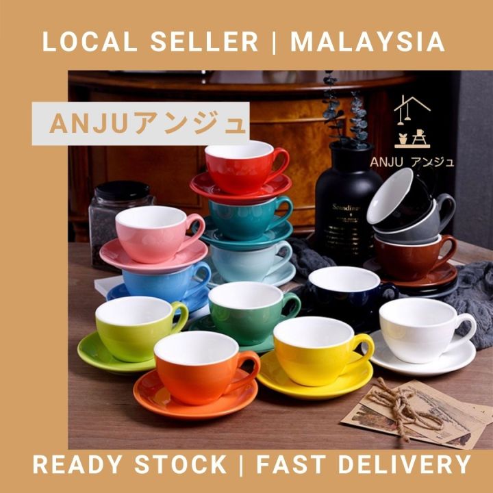 【🔥READY STOCK🔥】ANJU アンジュBright Surface Ceramic Coffee Cup Set ...
