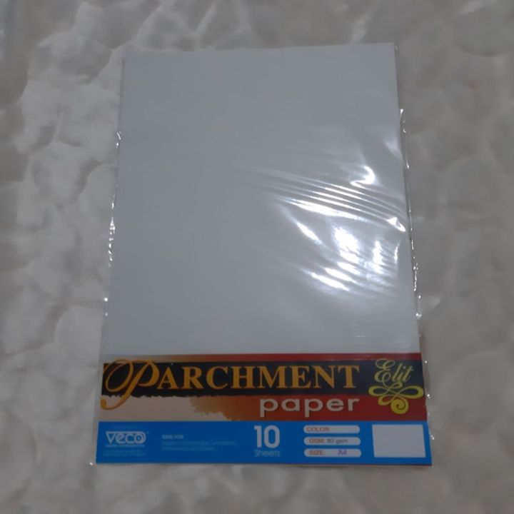 Parchment paper a4 size store