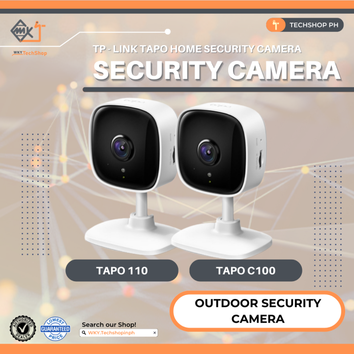 TP-Link Tapo Home Security Wi-Fi Camera | Tapo C110 | Tapo C100 | Lazada PH