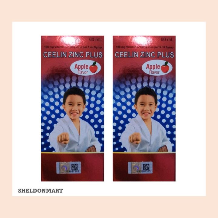[EXP: 04/2027] (2 BOTTLES) CEELIN ZINC PLUS SYRUP 120ML x 2 | Lazada