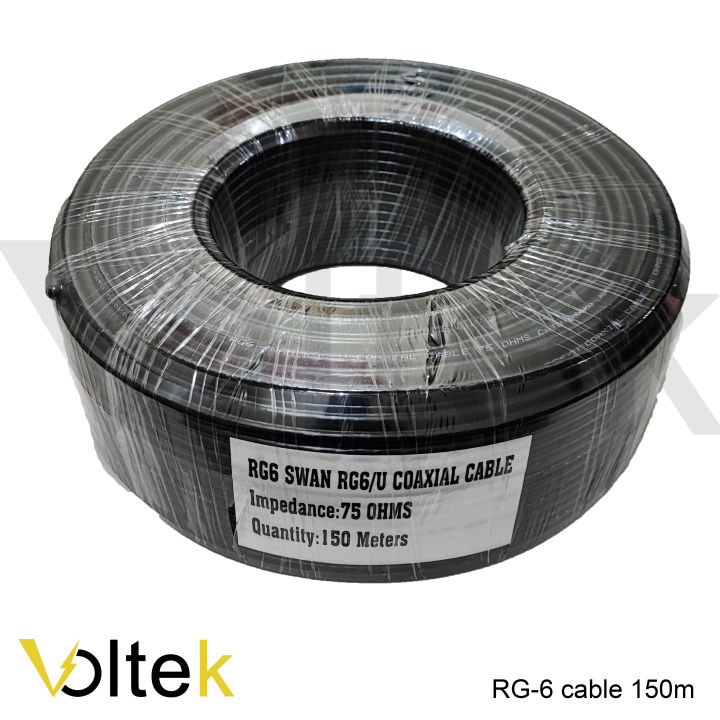 RG6/U coaxial cable wire swan brand 150 meters RG59 | Lazada PH
