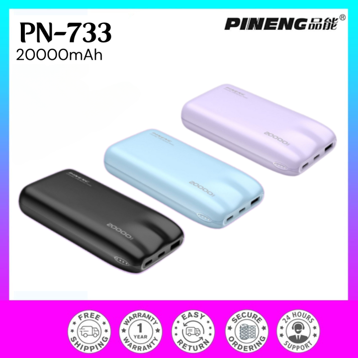 (NEW) Pineng PN733 (20000MAH) Fast Charge High Speed Powerbank,4 LED ...