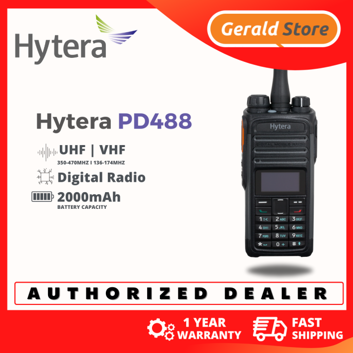 Hytera PD488 VHF Digital Portable Radio | Lazada PH