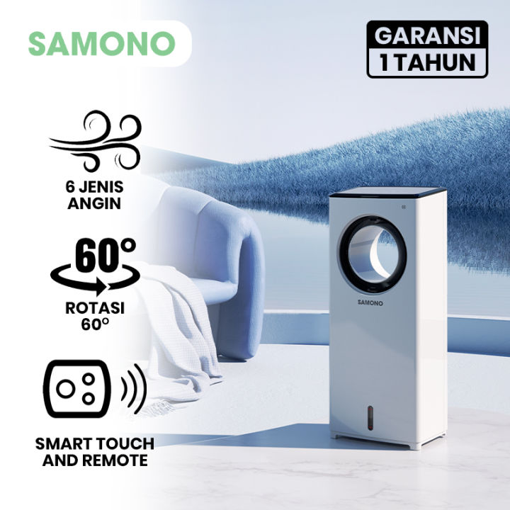 Samono Cooling Fan Kipas Portable Touch Screen 6 Jenis Angin 2 Mode Kontrol Ada Remote SW-AC25 ...
