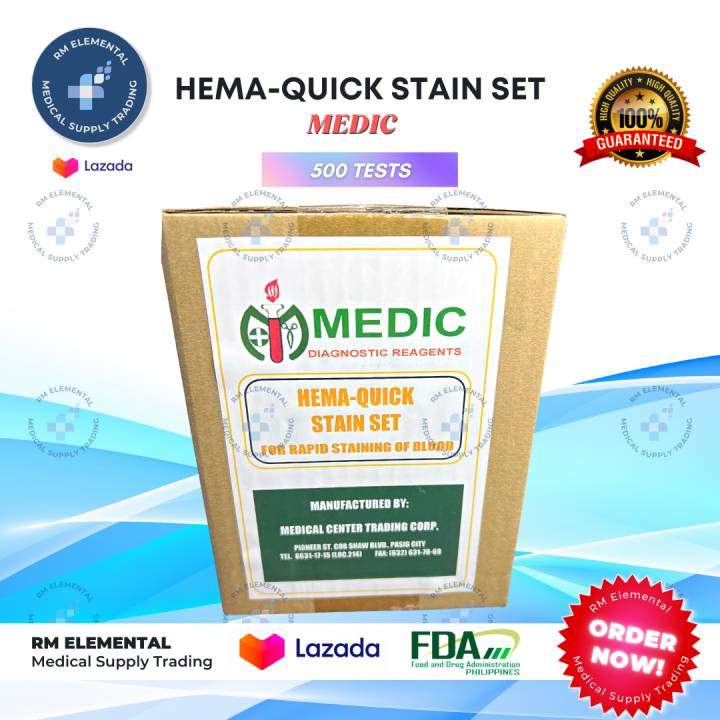 MEDIC HEMA QUICK STAIN SET | Lazada PH