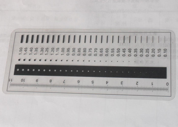 Custom-made film ruler, dot gauge, stain gauge, transparent ruler ...