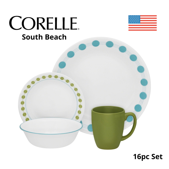 Corelle® Classic South Beach 16-Piece Dinnerware Set Corelle Livingware ...