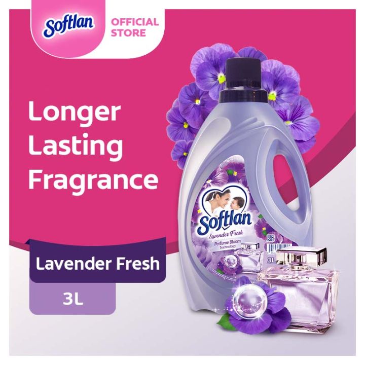 Softlan Anti Wrinkles Lavender Fresh (Purple) Fabric Softener 3L | Lazada