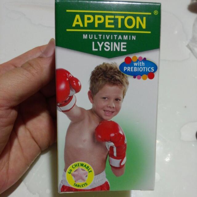 APPETON Multivitamin Lysine With Prebiotics Tablet 60s (EXP07/27) | Lazada