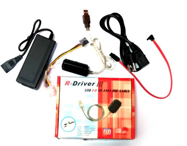 R-Driver III USB 2.0 to SATA/IDE Cable Adapter For 2.5"/3.5"/5.25" IDE ...
