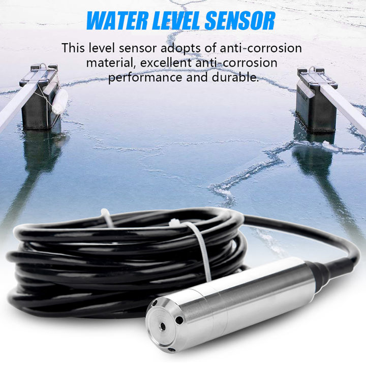 Liquid Level Sensor DC 24V 4-20mA Throw-In Type Anti-Corrosion and ...