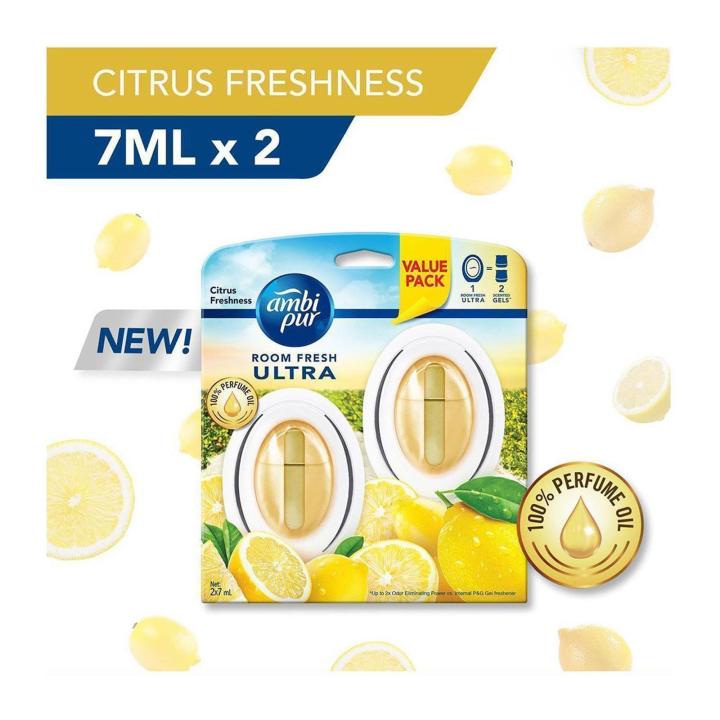 Ambi Pur Air Freshener Citrus Freshness Room Fresh Ultra 7ML x 2 ...