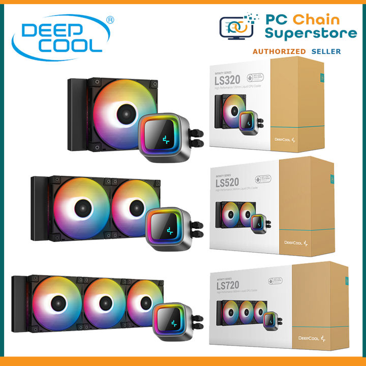 DeepCool LS320 120mm / LS520 240mm / LS720 360mm AIO Liquid ARGB CPU ...
