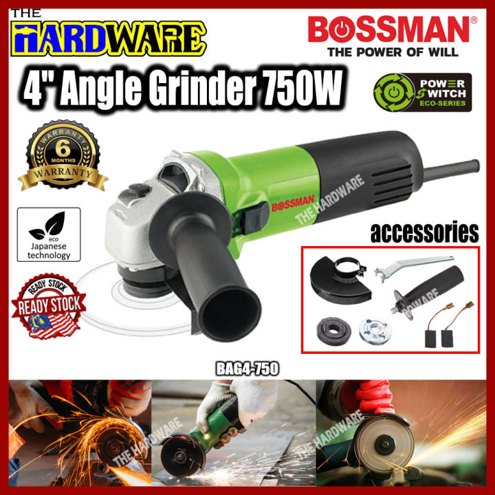 BAG4-750 BOSSMAN 4" Angle Grinder 750W Cutting Grinding Polishing ...