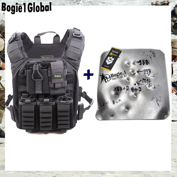 Bogie1 เกราะ 3 เเม็ก เสื้อเกราะกันกระสุน รุ่น X-Pro พร้อมแผ่นกันกระสุน 2 แผ่น (สีดำ) | Lazada.co.th