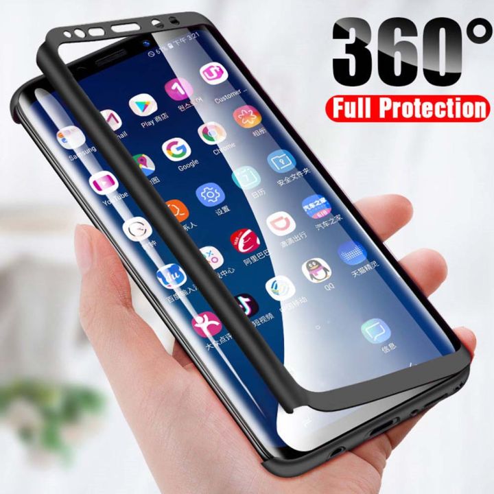 For Samsung Galaxy S7 S7edge S8 S8 Plus S9 S9 Plus S10 S10 Plus 360 Full Protective Hard Case ...
