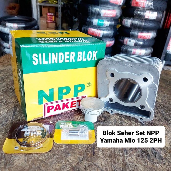 BLOK BLOCK SEHER SET PISTON KIT MIO M3 SOUL GT FINO XRIDE 125 2PH NPP ...