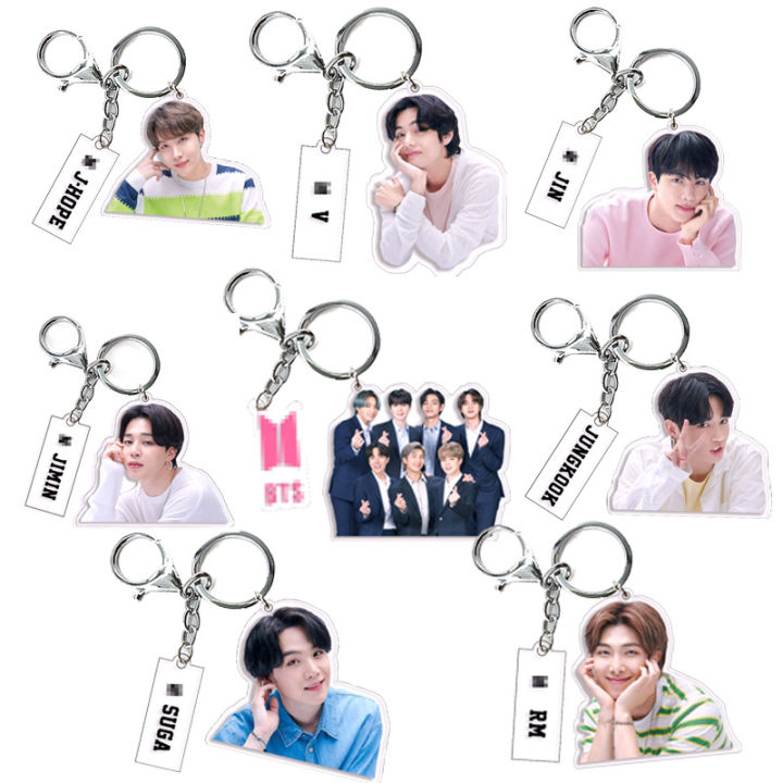 Korean fashion BTS perimeter V Jung Kook JIMIN Acrylic keychain ...