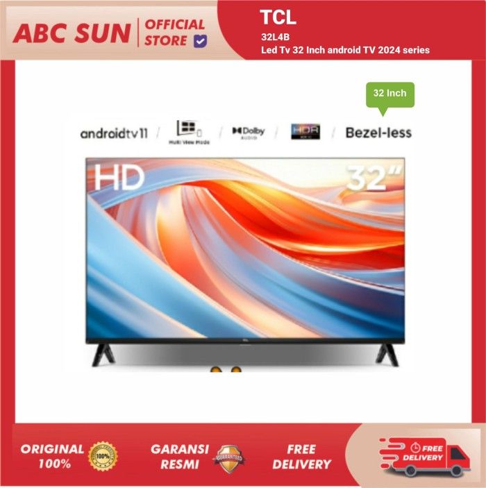Tcl 32L4B Led Tv 32 inch android Android 11.0 Digital Youtube Neflix ...