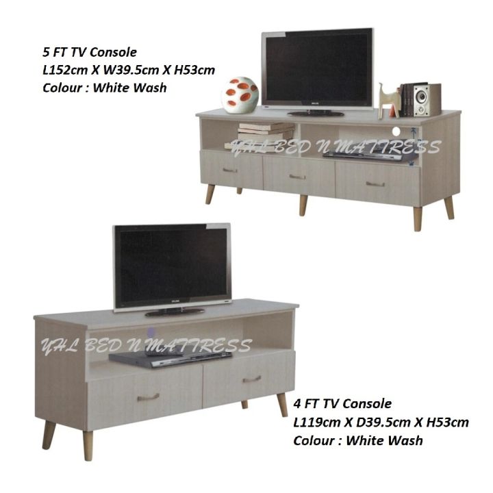 YHL Cameo 4FT / 5FT TV Console / TV Cabinet | Lazada Singapore
