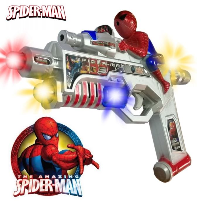 Spider-Boy Electronic Super Hero Launcher Children's Plastic Luminous ...