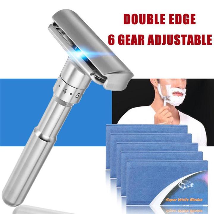 【Ready stock】Adjustable Safety Trimmer Double Edge Classic Mens Shaving ...