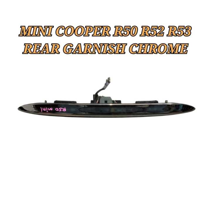 Rear Trunk Bonnet Garnish Chrome Mini Cooper R50 R52 R53 01-06 Rear ...