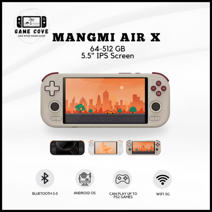 Mangmi Air X Android Handheld Game Console Android 14 IPS Screen ...